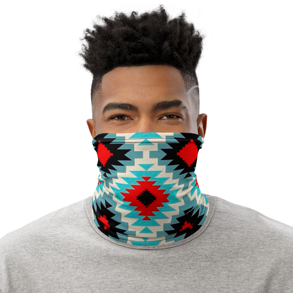 "The Asante" African Print Pattern Snood Neck Gaiter – African Accessory
